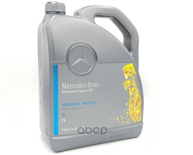 Купить Масло моторное MERCEDES-BENZ MB 229.5 5W-40 5 л A000 989 21 07 ...